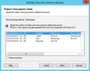 BizTalk Server: Teach me something new about Flat Files (or not) - Positional Files – SANDRO ...
