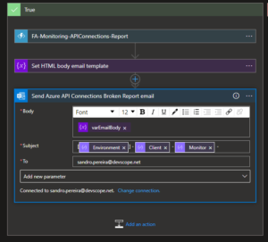 How to monitor the status of Azure API Connections (Part II) - Using Function App and Logic App ...