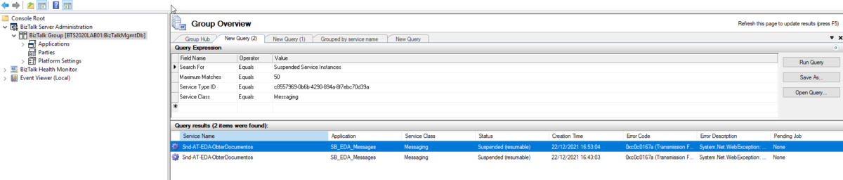 Save/Archive BizTalk Server all suspended messages using PowerShell – SANDRO PEREIRA BIZTALK BLOG