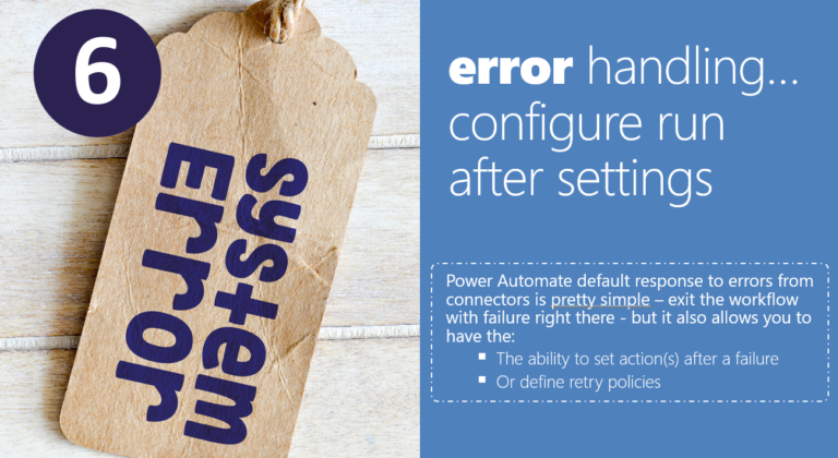 Power Automate Best Practices Tips And Tricks 6 Error Handling Configure Run After Settings