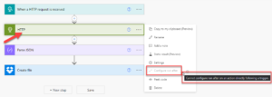 Use Run After for Error Handling in Power Automate