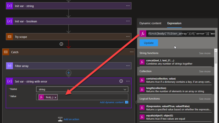 How to get the Error Message with Logic App Try-Catch (Part I) – SANDRO ...
