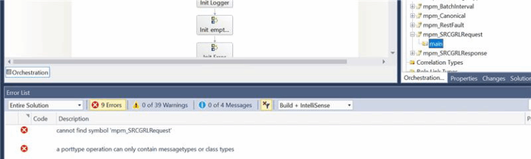 BizTalk Visual Studio Orchestration error: cannot find symbol multipart message type – SANDRO ...